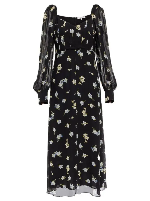 Dorothee Schumacher Midnight Blossom Midi Dress - Black