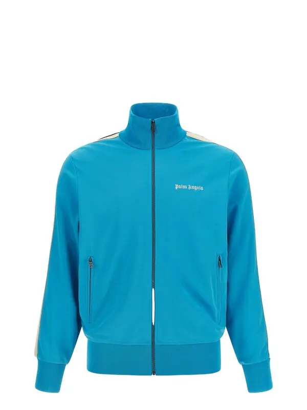 Palm Angels Track' Sweatshirt - Light Blue