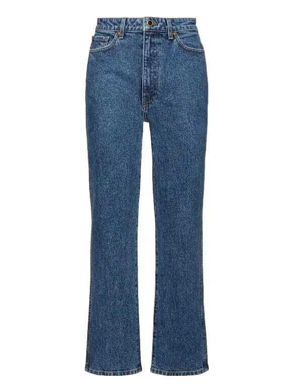 Khaite High-waisted Straight Leg Jeans - Empty