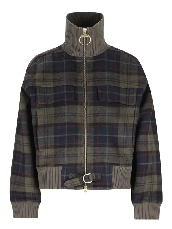 Barbour Plaid Shirt Jacket - Black