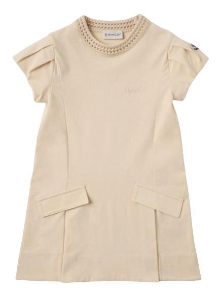 Moncler Shortsleeve Straightcut Dress - Nude