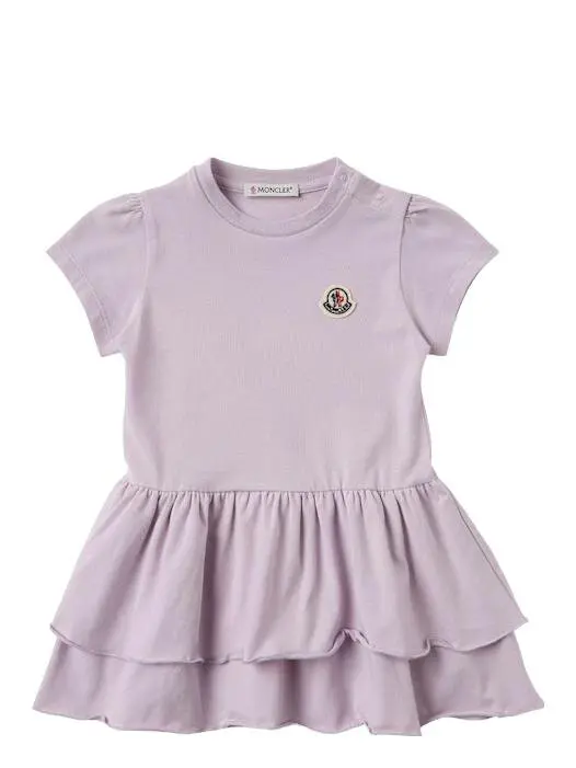 Moncler Shortsleeve Tiered Dress - Pink