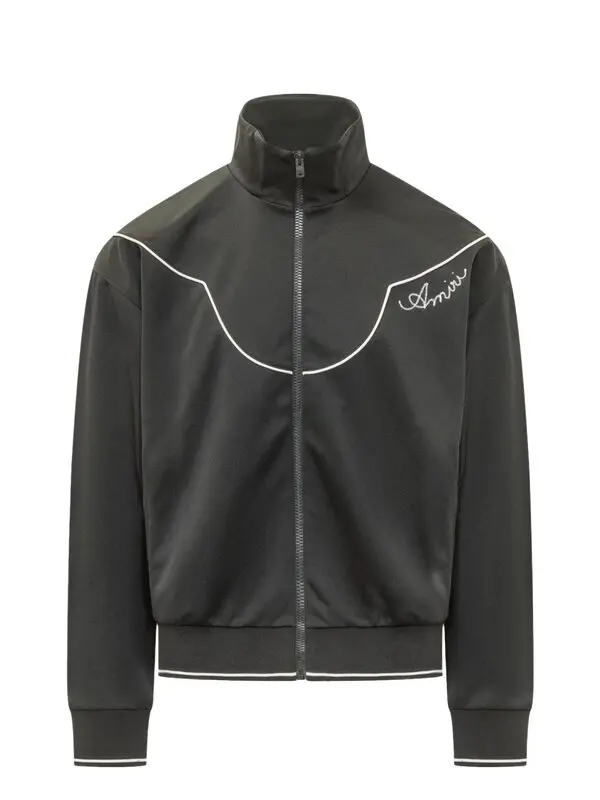 Amiri Long-sleeve Jacket With High Neck And Zip Closure - No