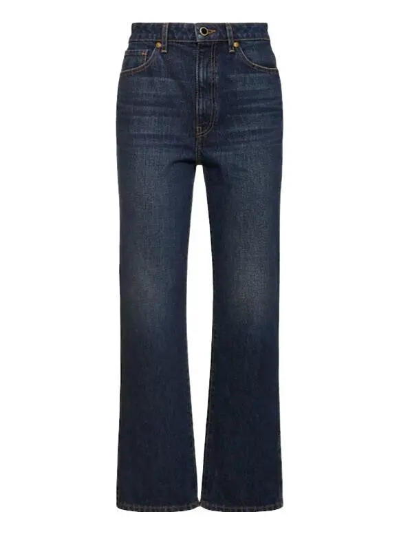 Khaite High-waisted Wide-leg Jeans - Empty