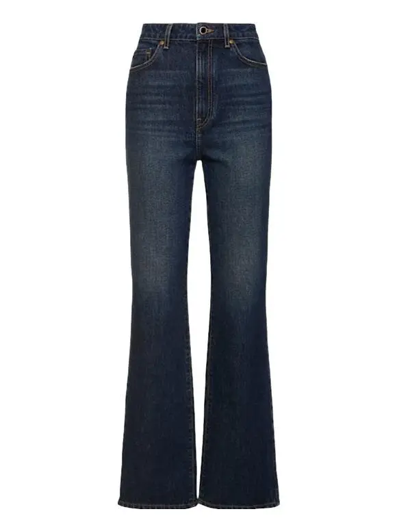 Khaite High-waisted Flare Jeans - Black