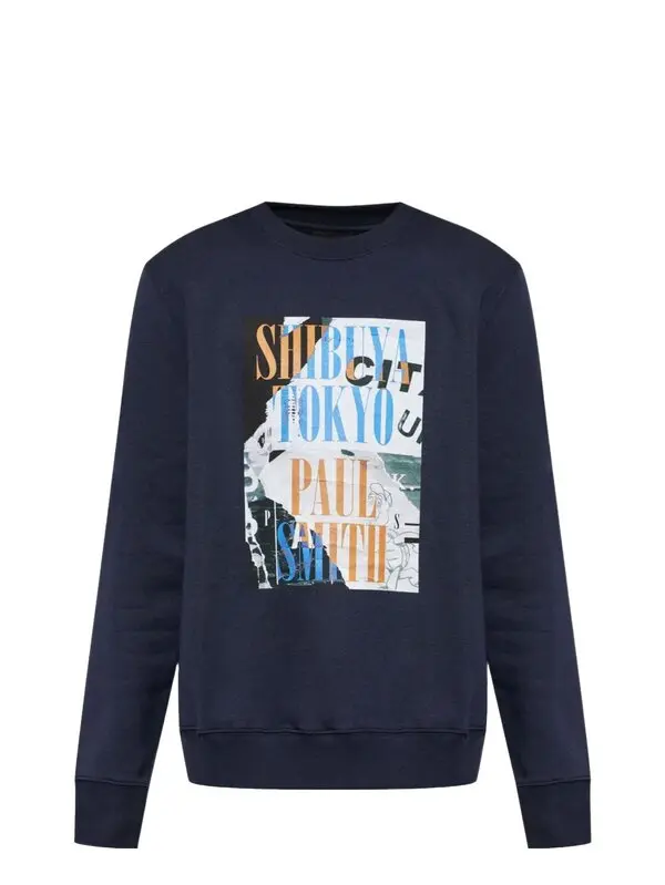 Paul Smith Shibuya Print Sweatshirt - Navy Blue