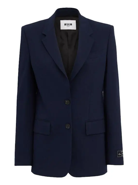 MSGM Central Fastening Blazer Jacket - Empty