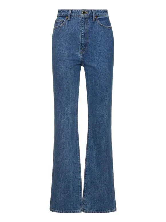 Khaite High-waisted Flare Jeans - Blue