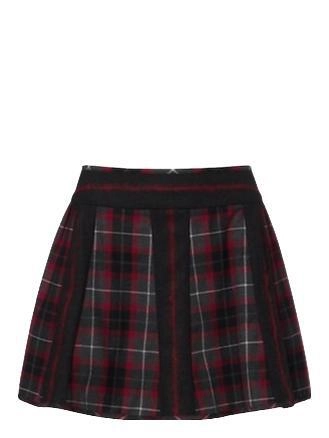 VIVIENNE WESTWOOD Tartan Wool Miniskirt - Black