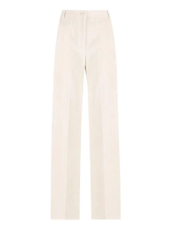 Herno Wide-leg Corduroy Pants - Ivory