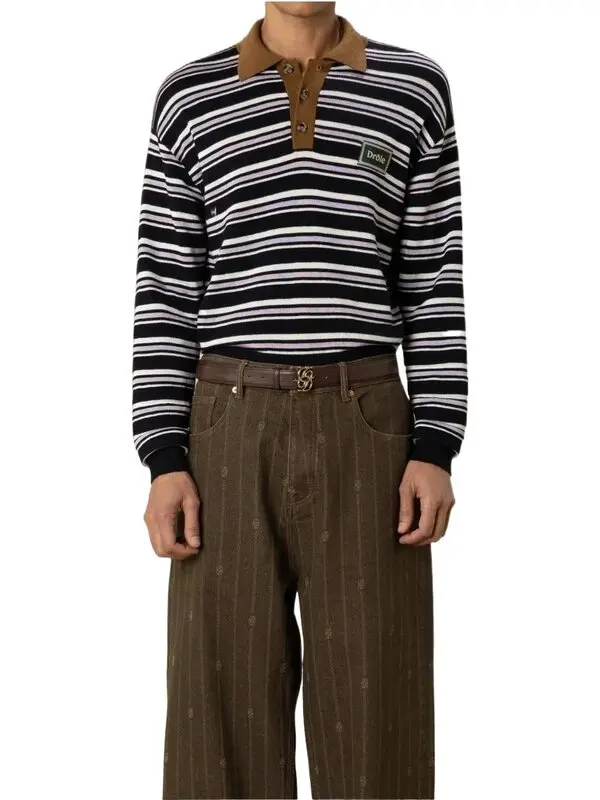 Drole De Monsieur Long-sleeve Polo Shirt - Ny