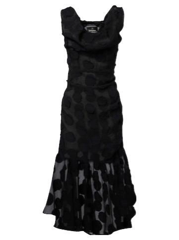 VIVIENNE WESTWOOD Polka Dot Midi Dress - Black