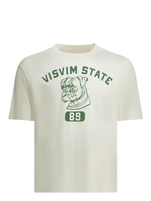 Visvim Jumbo Bulldog Print T-shirt - White