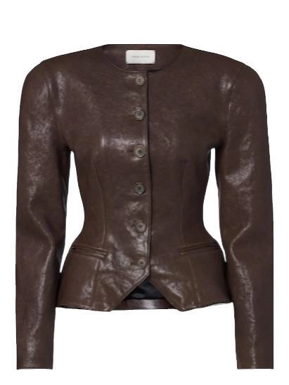 Magda Butrym Leather Jacket - Black