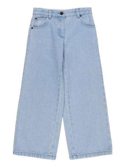 Stella McCartney Wide Leg Trousers With Graphic Detail - Blue