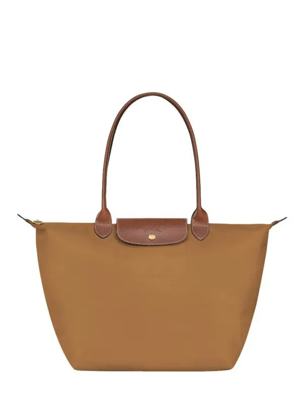 Longchamp Le Pliage Large Top Handle Bag - Brown