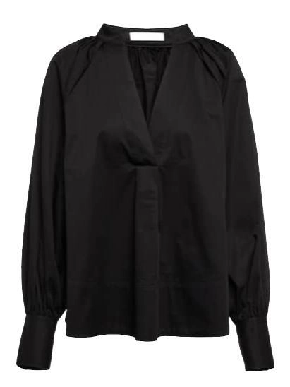 Co Name V-neck Shirt - Black