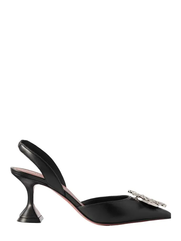 Amina Muaddi Cusp High-heeled Shoes - Black