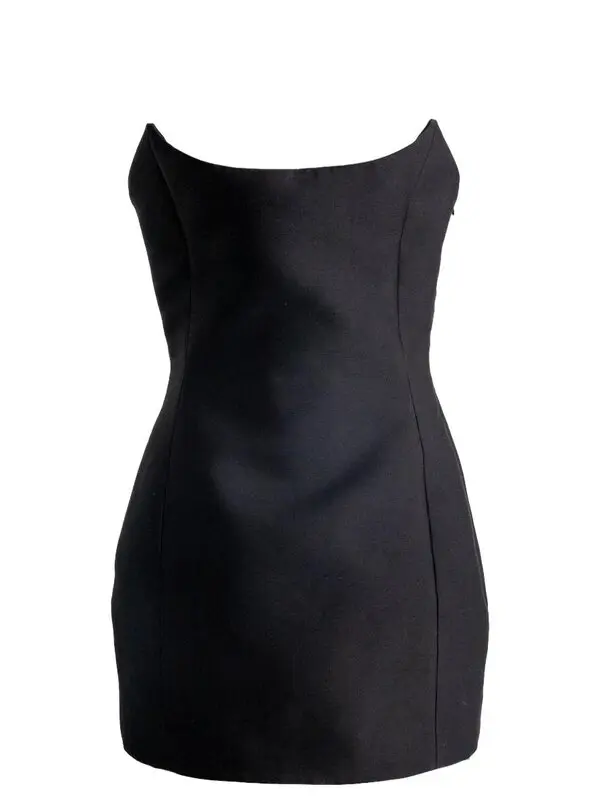 Balenciaga Sleeveless Bustier Mini Dress - Black