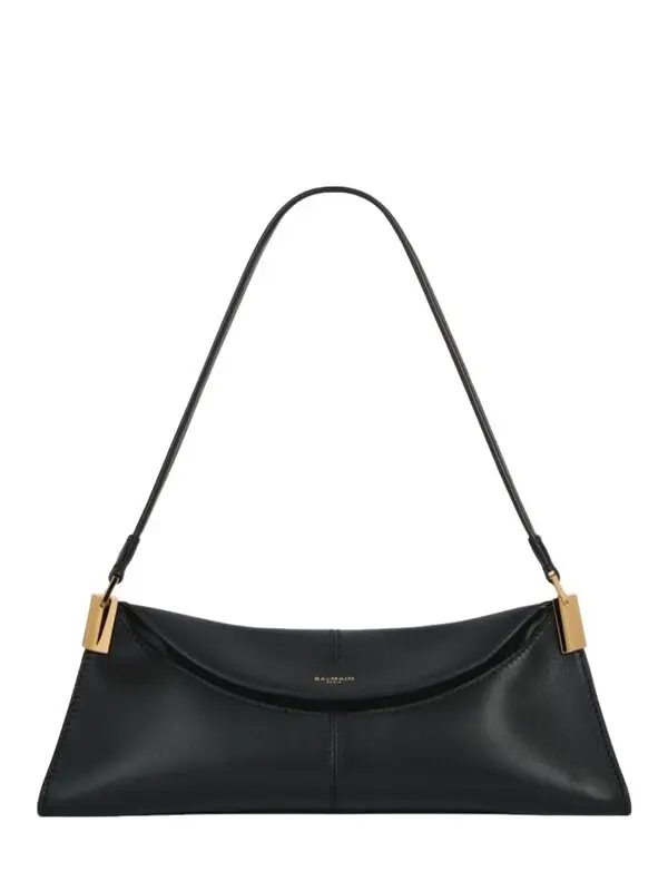 Balmain 64-83 Small Bag In Smooth Leather - Black