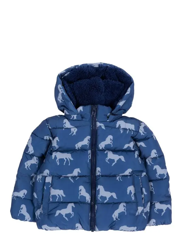 Stella McCartney Horse Pattern Cotton Jacket - Blue