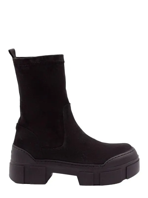 VIC MATIE Platform Ankle Boots - Black