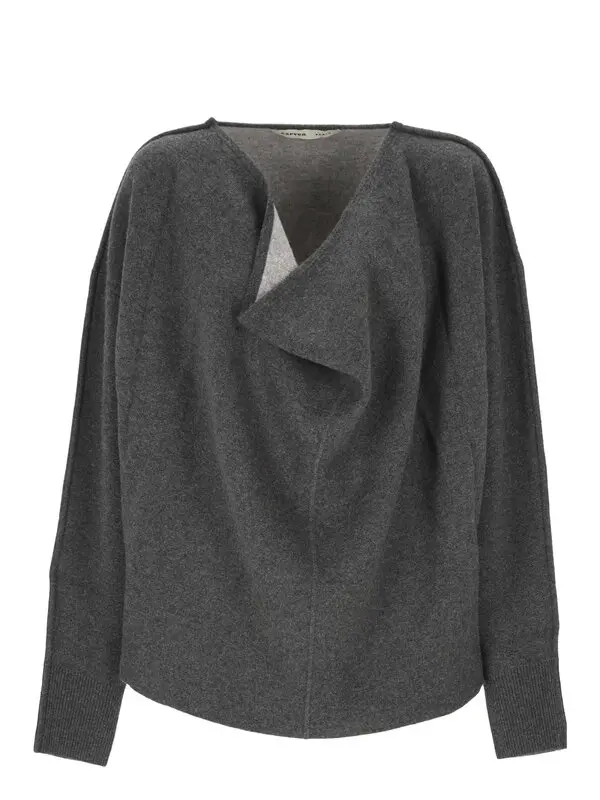 Carven Long Sleeve Knit Top - Black