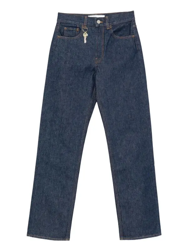 Carven Key-charm Straight-leg Jeans - Blue