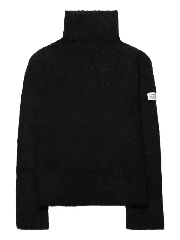 MAISON MARGIELA Turtleneck Knit Pullover - Black