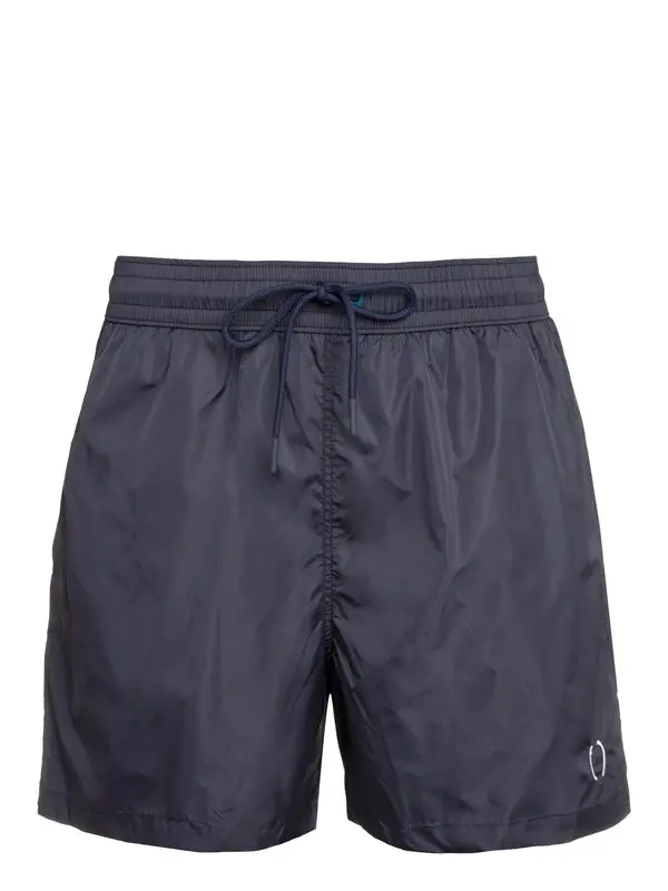 THE ALPHABET Swim Shorts With Side Pockets - Blue