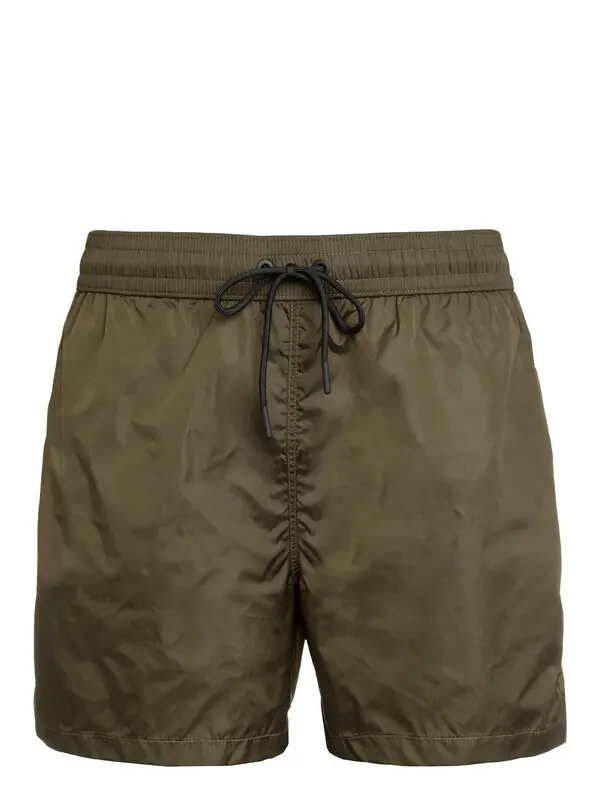 THE ALPHABET Swim Shorts With Mesh Lining - Green