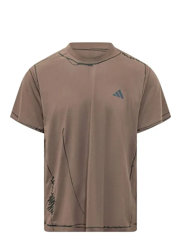 ADIDAS SONG FOR THE MUTE X ADIDAS 004 Graphic T-shirt - Brown