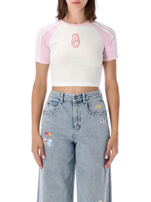 ADIDAS ORIGINALS Stretch Cotton Jersey T-shirt For - Rosa