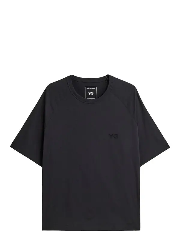 Y3 Boxy Short Sleeve T-shirt - Black