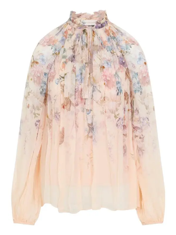 Zimmermann Style Valiant Billow Viscose Blouse For - Multicolour