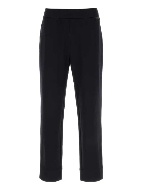 Moncler Cotton-blend Joggers With Nylon Lining - Blue