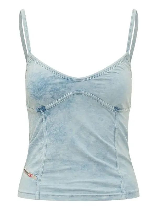 DIESEL® T-shirt With Subtle Paint Line Detail - Bianco