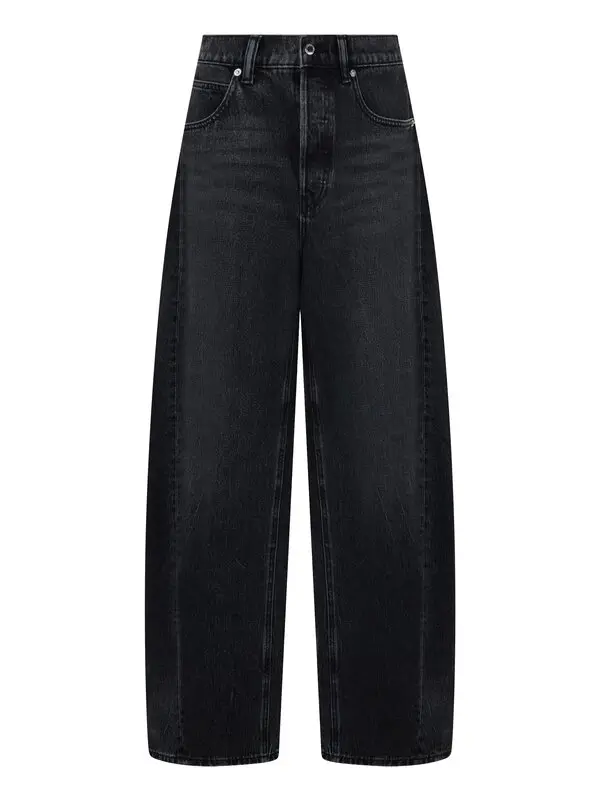 Alexander Wang Denim Wide-leg Jeans - Black