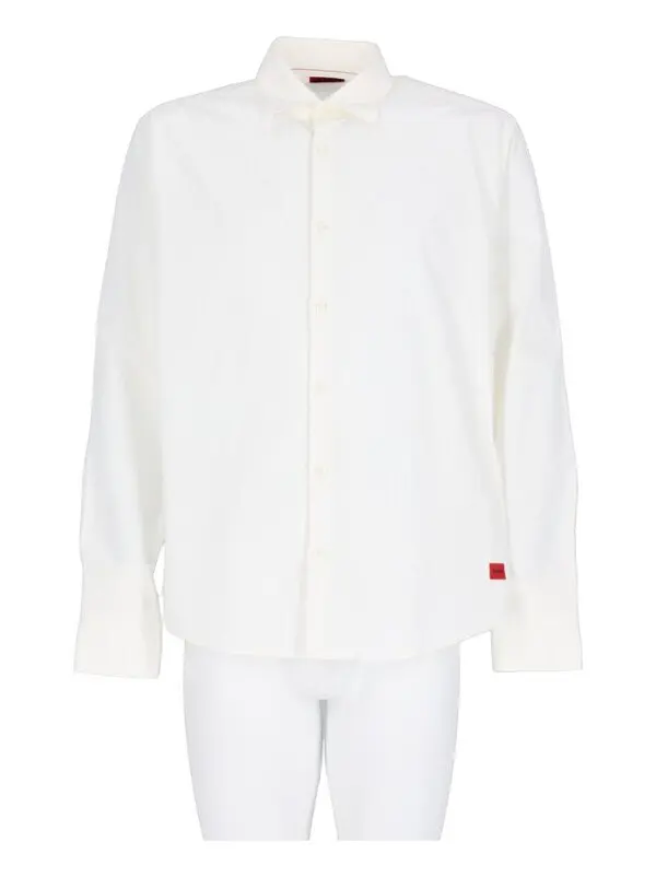 Hugo Stretch Cotton Shirt - White