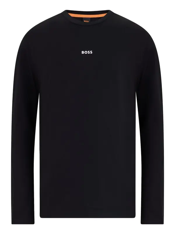 BOSS Long-sleeve Crew Neck Shirt - Black