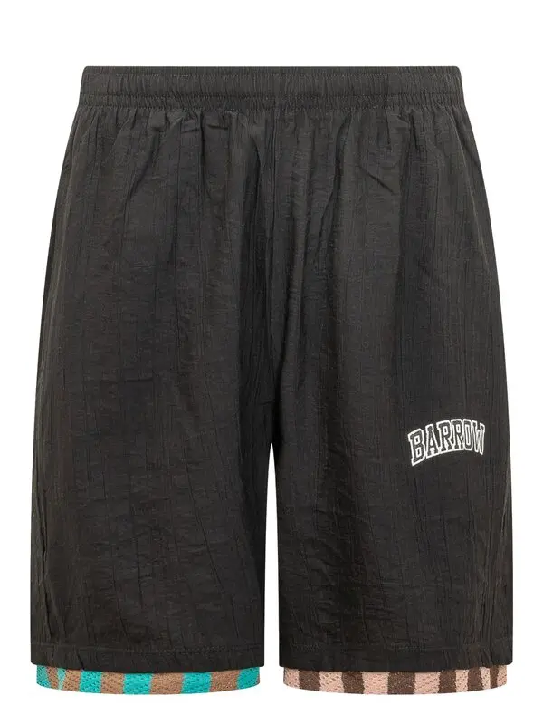 BARROW Stylish Logo Shorts For Spring/summer 2025 - Nero