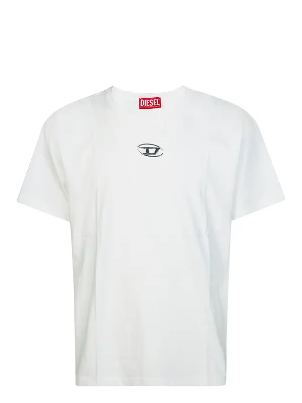 DIESEL® Essential T-shirt Norm Fit - Bianco