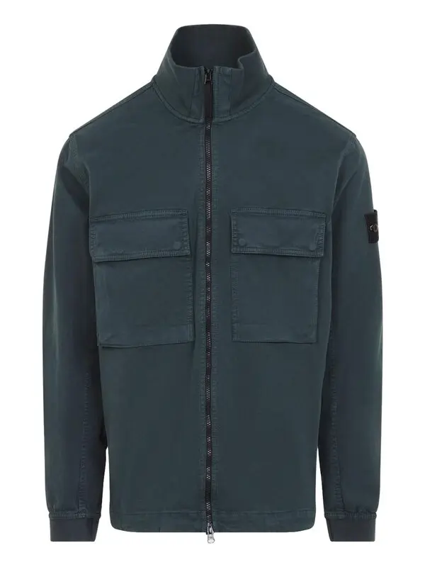 Stone Island Cotton Stretch Shirt Jacket - Green