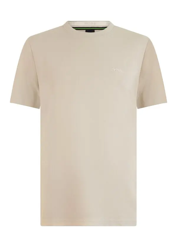 BOSS Soft Cotton Short-sleeve T-shirt - Sand