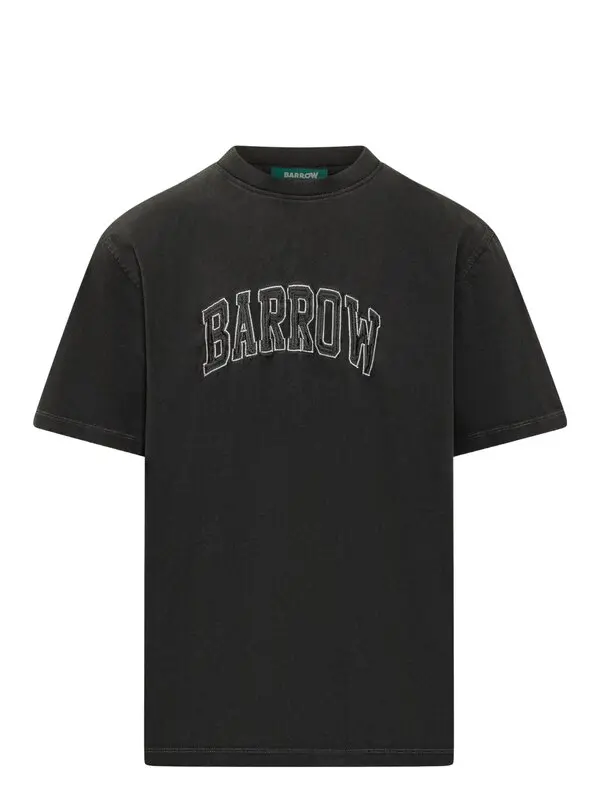 BARROW Embroidered Logo Mini T-shirt - Nero