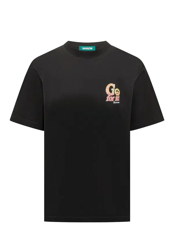 BARROW Printed T-shirt - Nero
