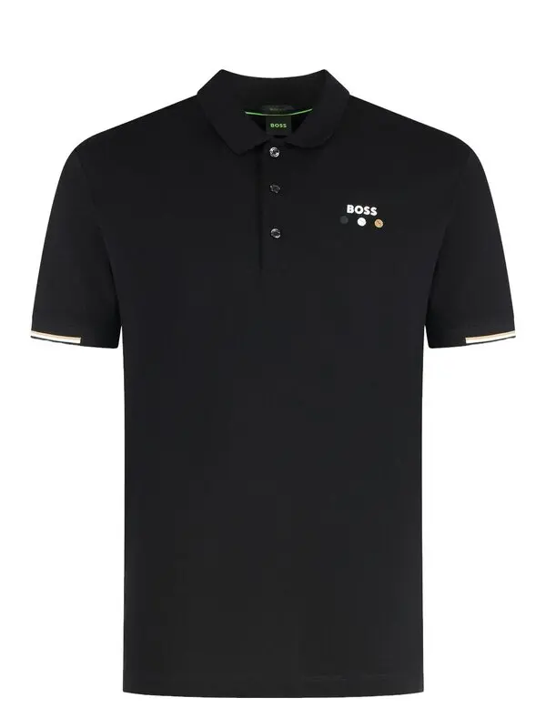 BOSS Cotton-piqué Polo Shirt Regular Fit - Black