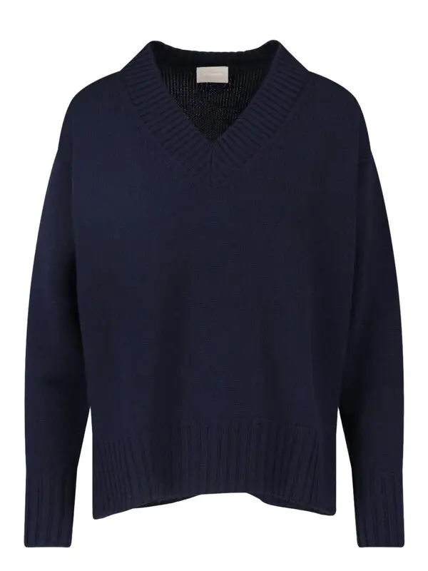 DRUMOHR V-neck Knit Sweater - Blue