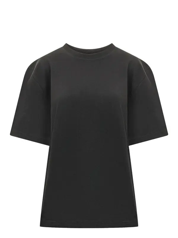 Studio Nicholson Oversized Cut Sleeve T-shirt - Black