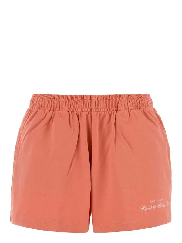 SPORTY & RICH Cotton Lucy Shorts - Pink